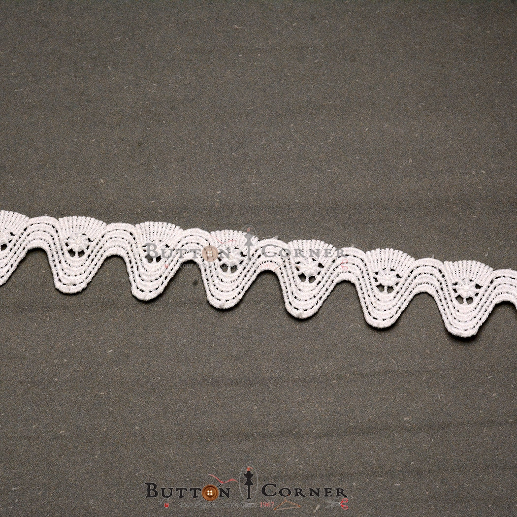 Zigzag Shuttle Lace – Button Corner