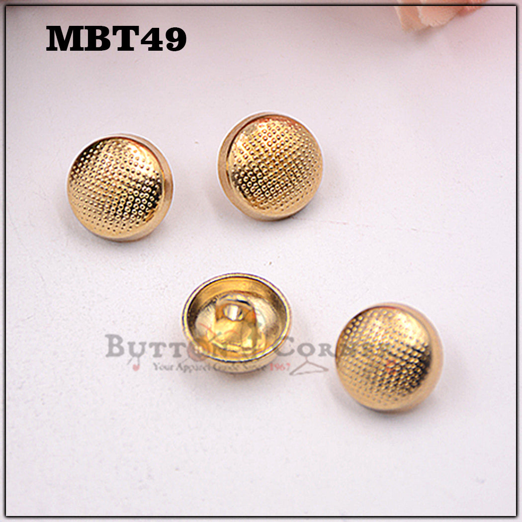 Dotted Design Metal Shank Button – Button Corner