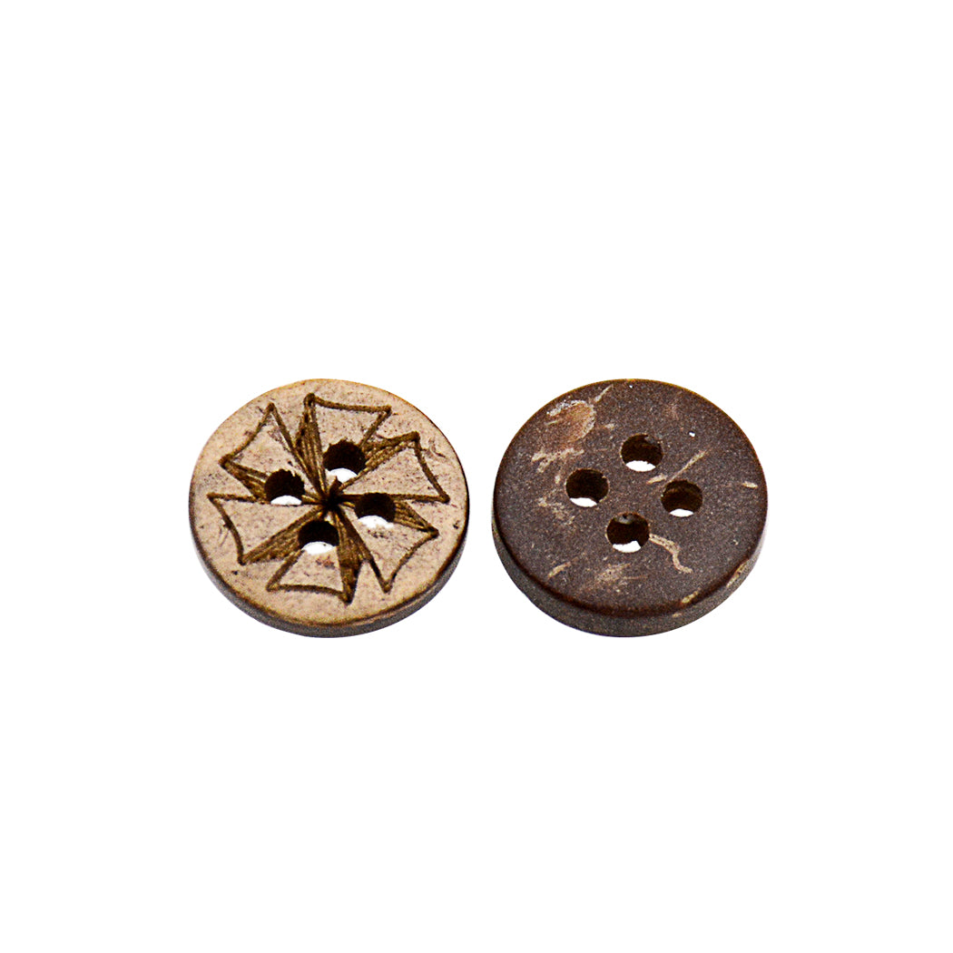 Engrave Wind 4 Hole Coconut Button – Button Corner