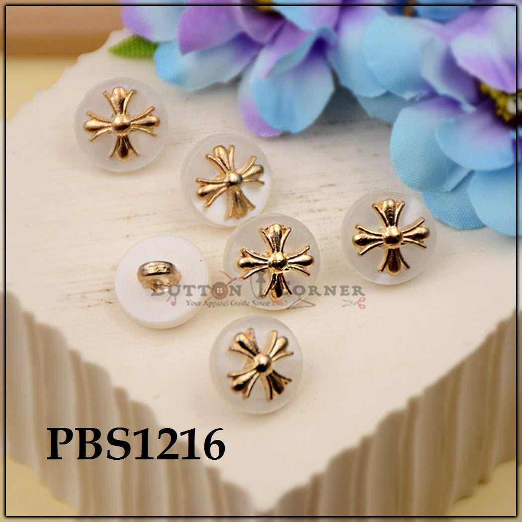 Celtic Cross Plastic Shank Button – Button Corner