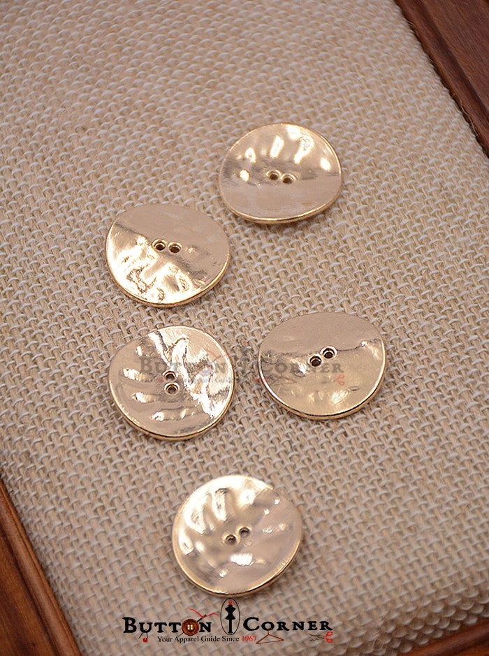 Shell Shape 2 Hole Metal Button – Button Corner