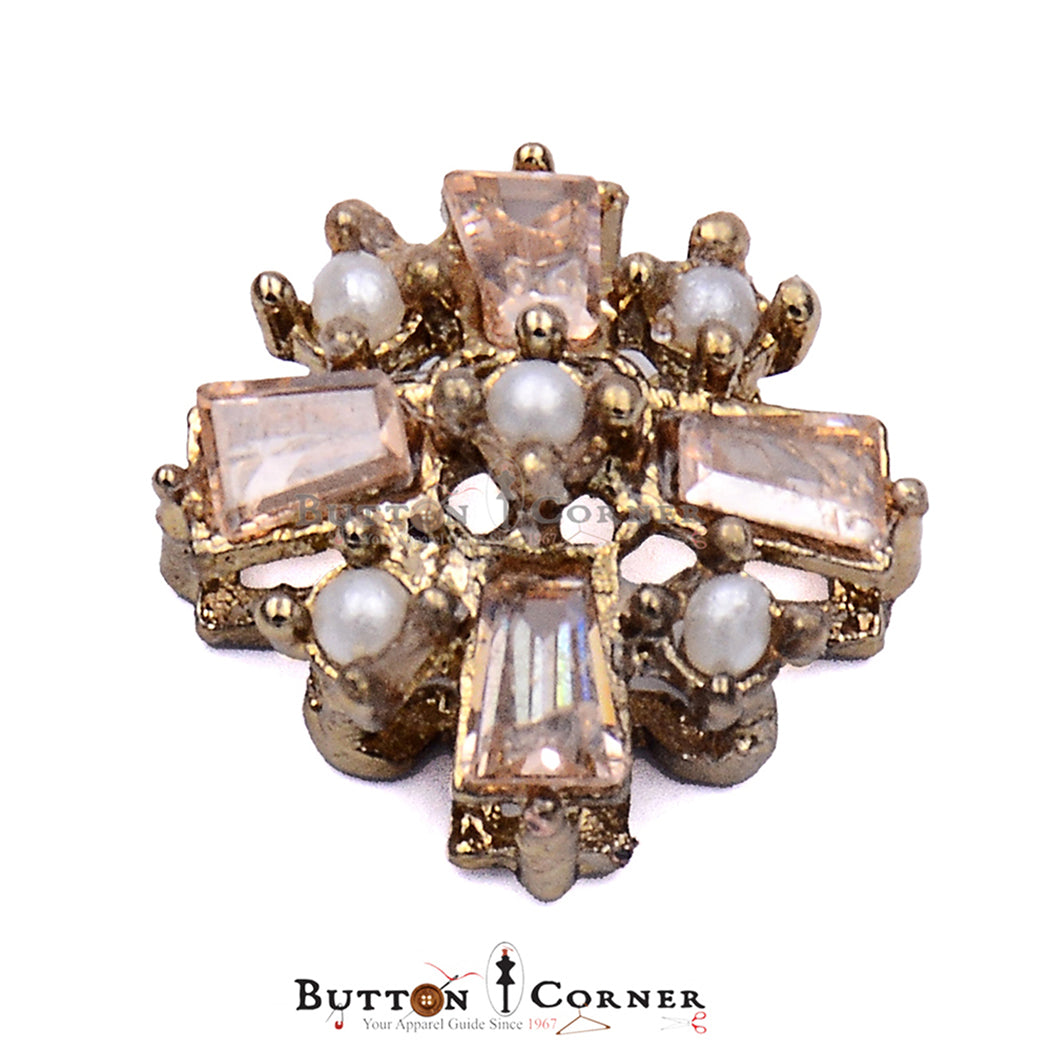 Fancy Kundan Button – Button Corner