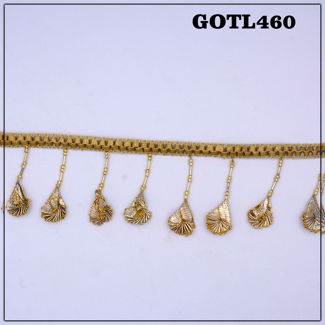 Fancy Gota Hanging Lace – Button Corner