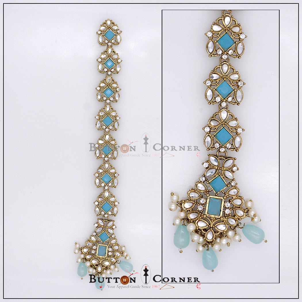 Fancy Kundan Button Patti – Button Corner