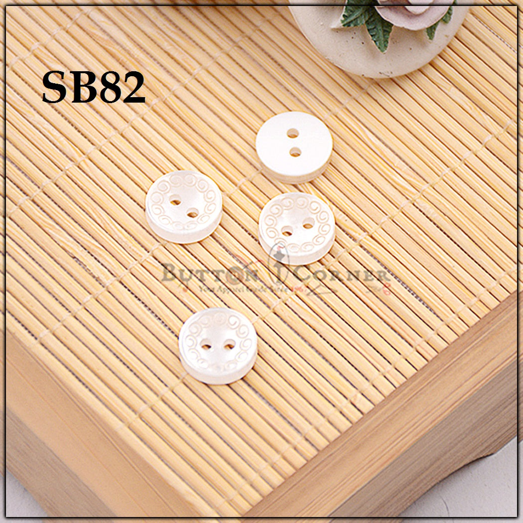 Plain 2 Hole Plastic Shirt Button – Button Corner