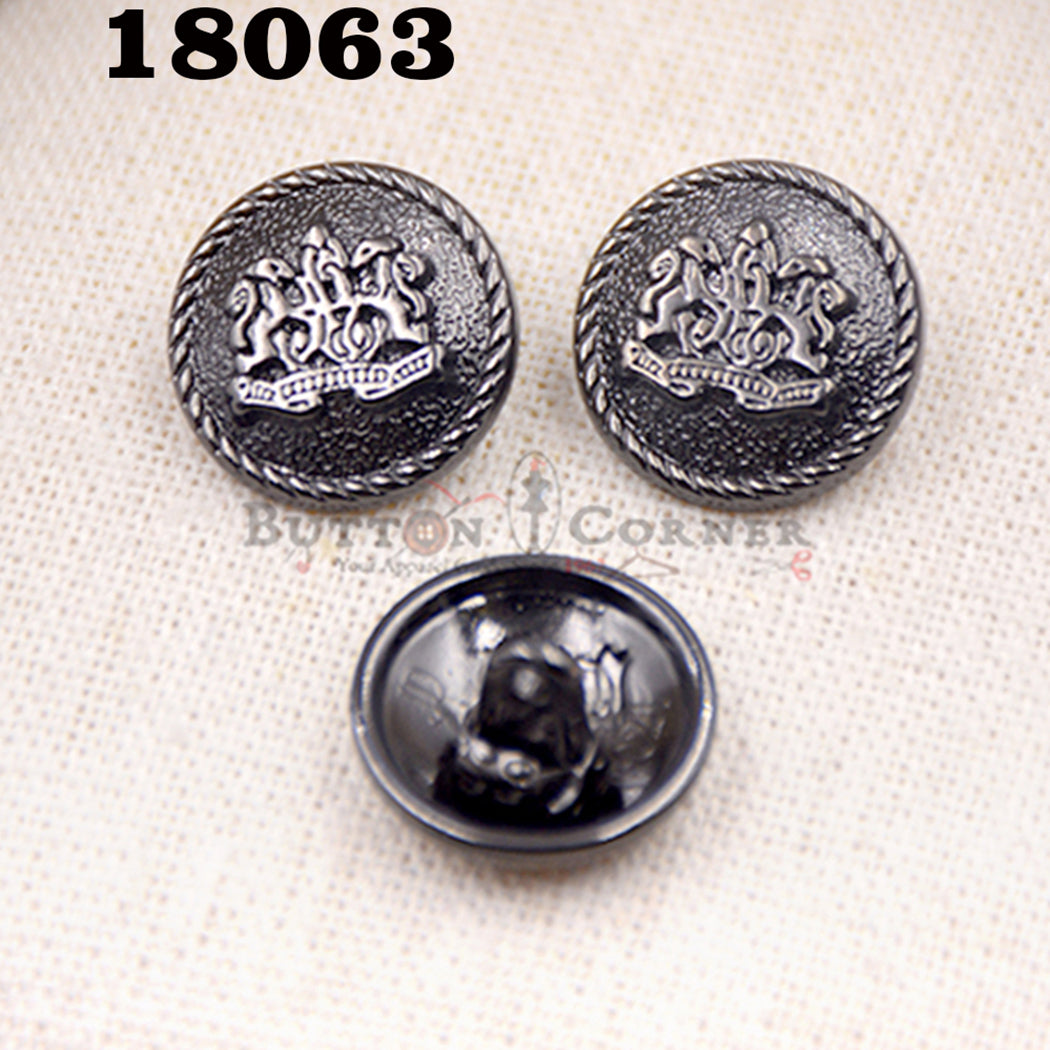 2 Lion Vintage Metal Suiting Button – Button Corner
