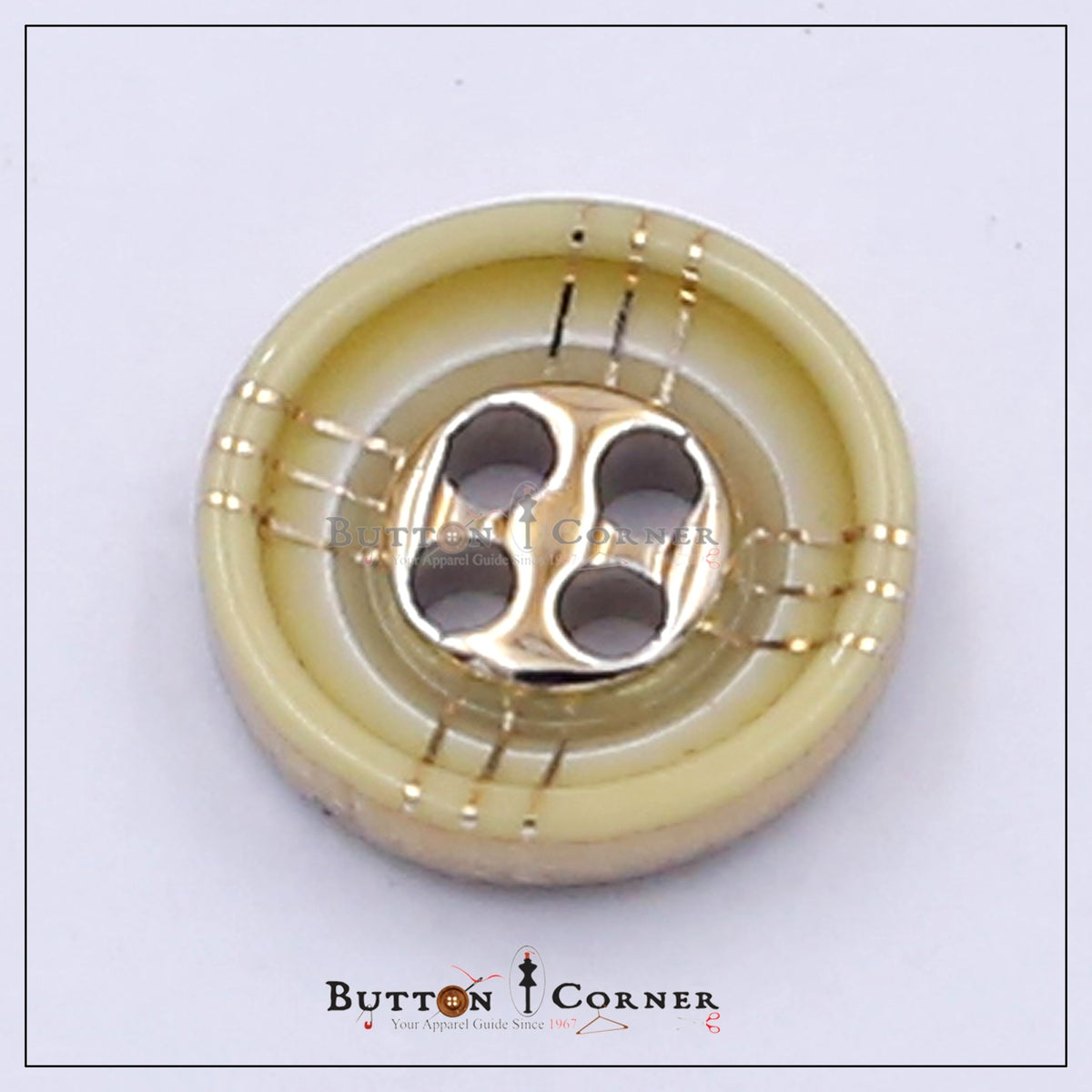 3 Line Design 4 Hole Plastic Button – Button Corner