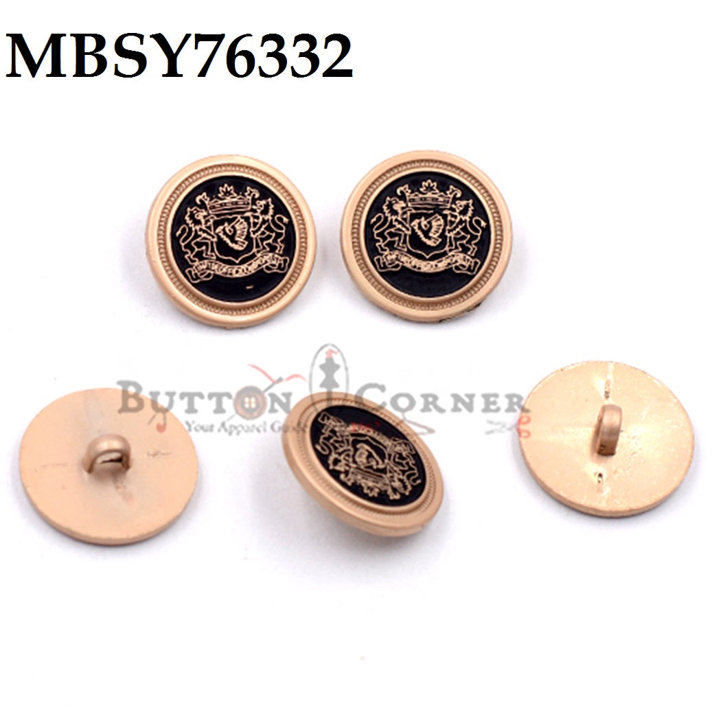 2 Lion Flat Metal Suiting Button – Button Corner