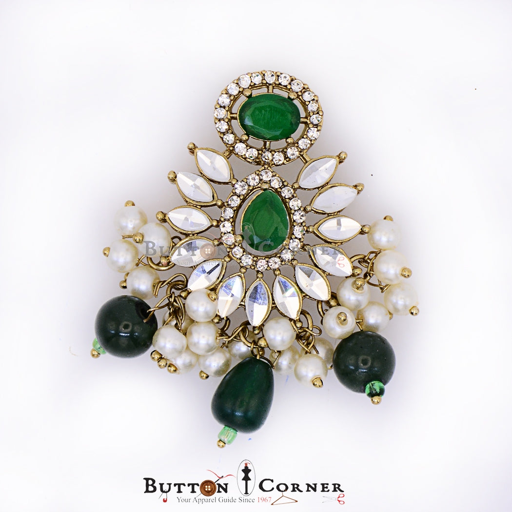 Fancy Kundan Button – Button Corner