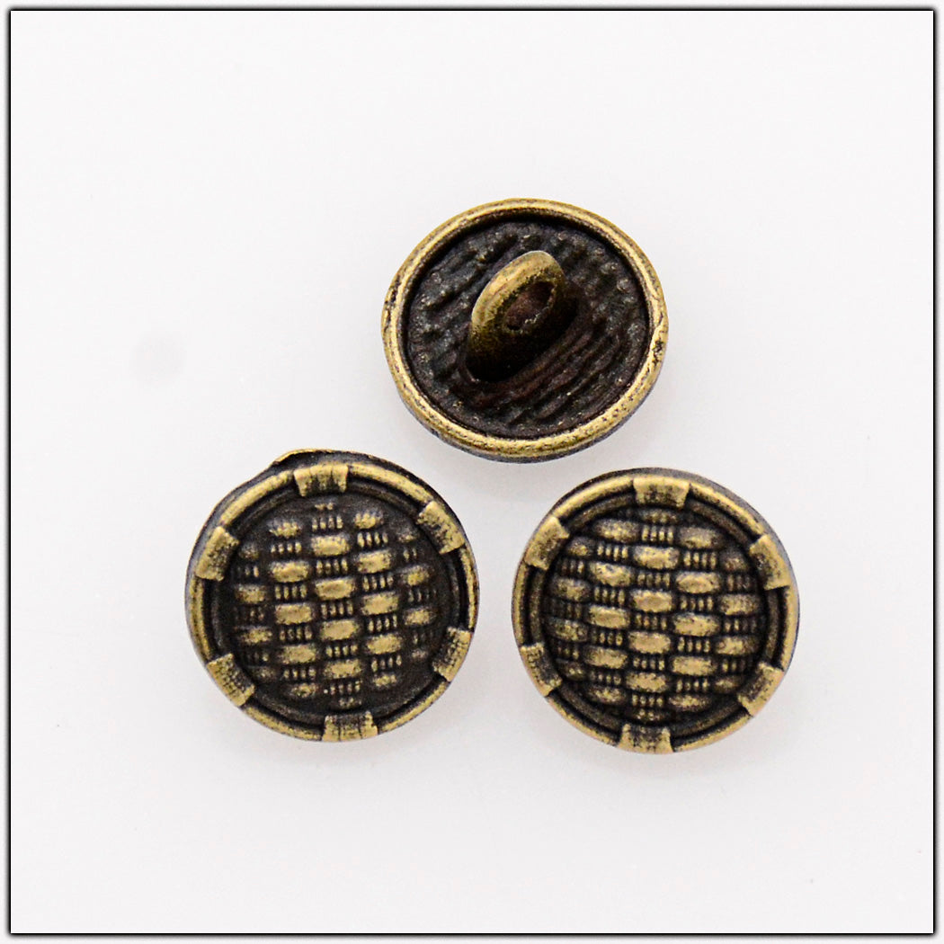 Brass Three Metal Shirt Button – Button Corner