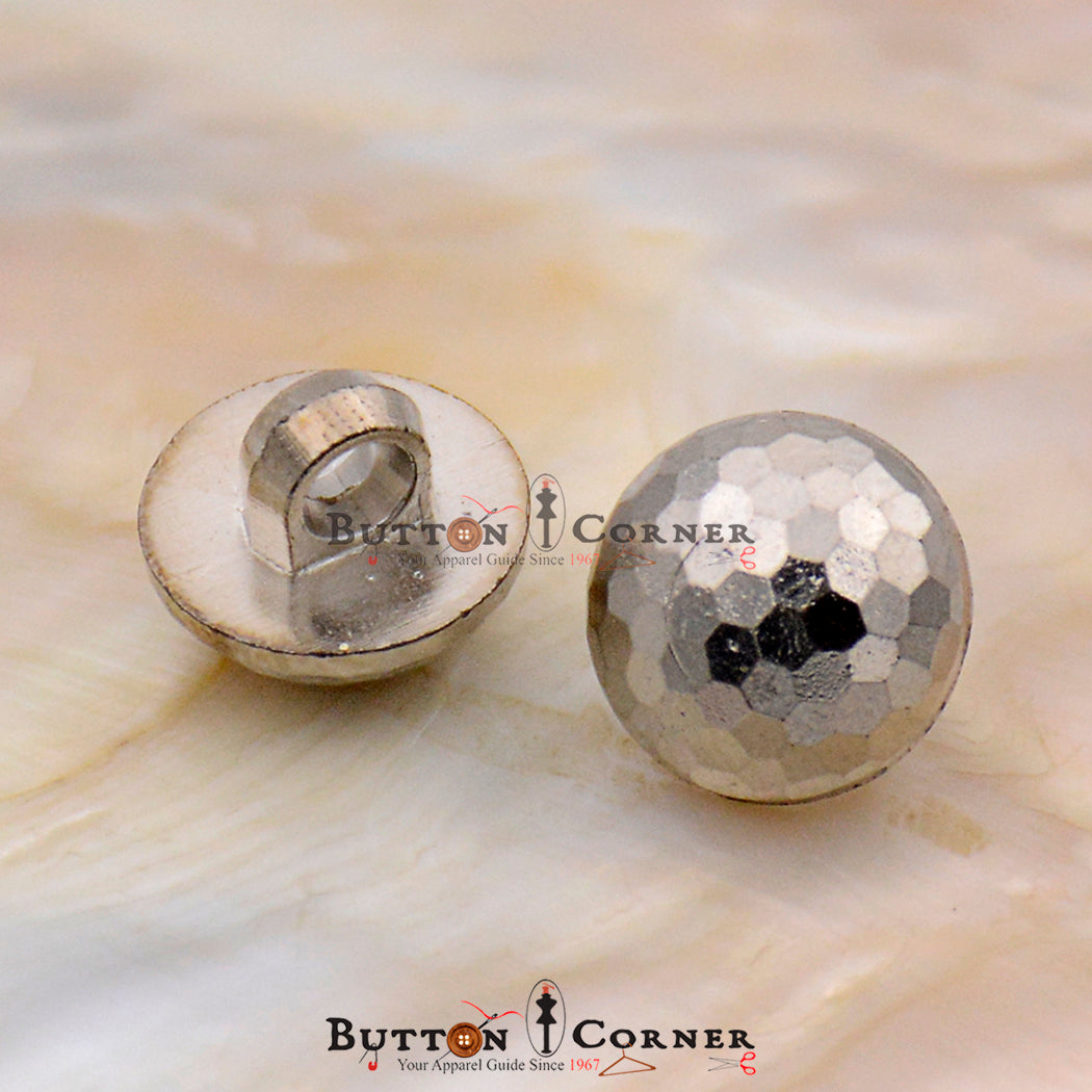 Disco Ball Design Plastic Button – Button Corner