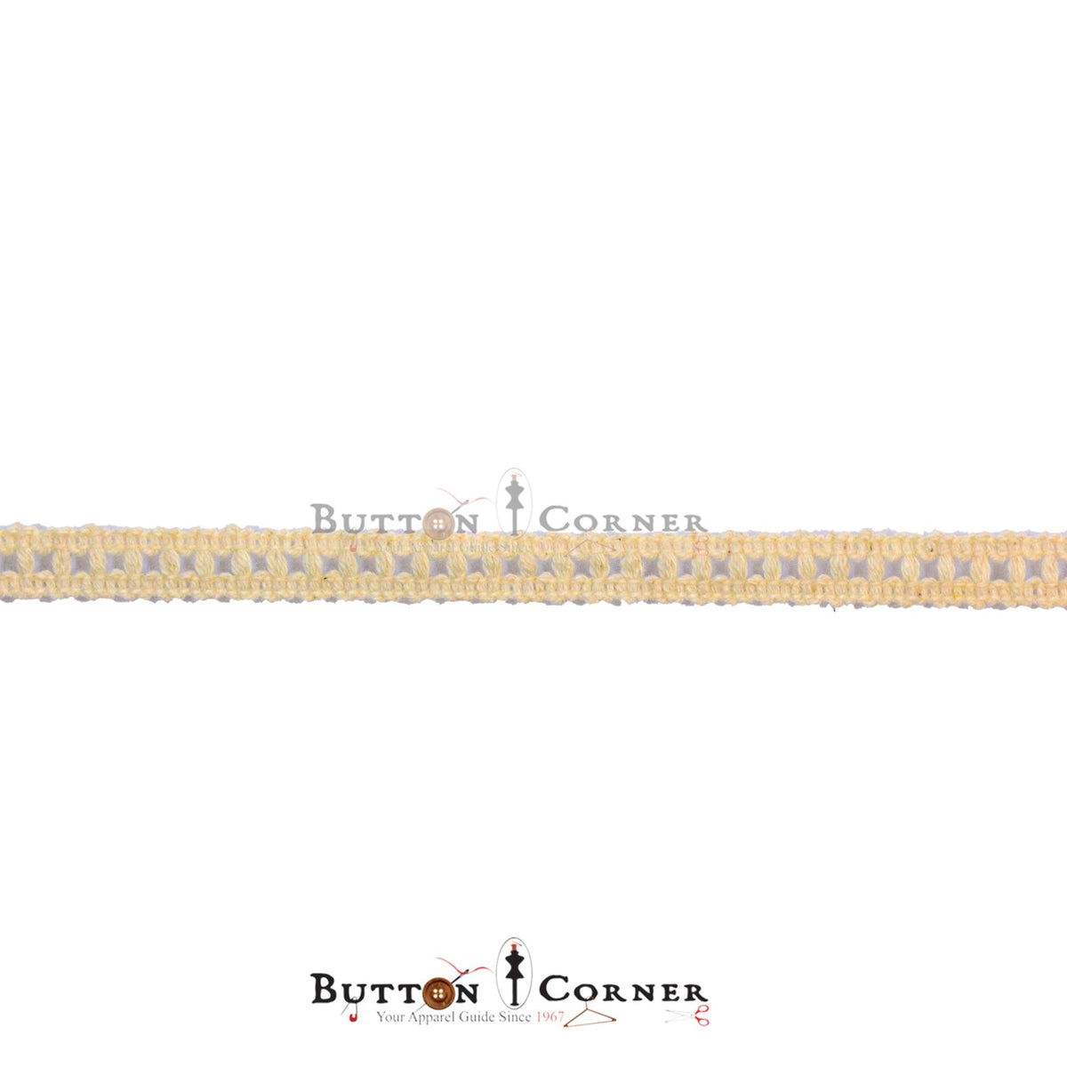 Crochet Joined Lace – Button Corner