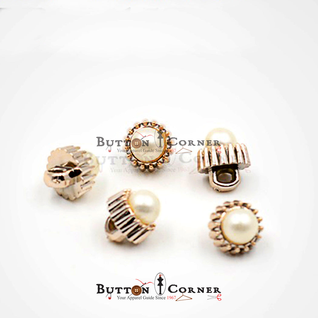 Pearl Design Plastic Shank Button – Button Corner