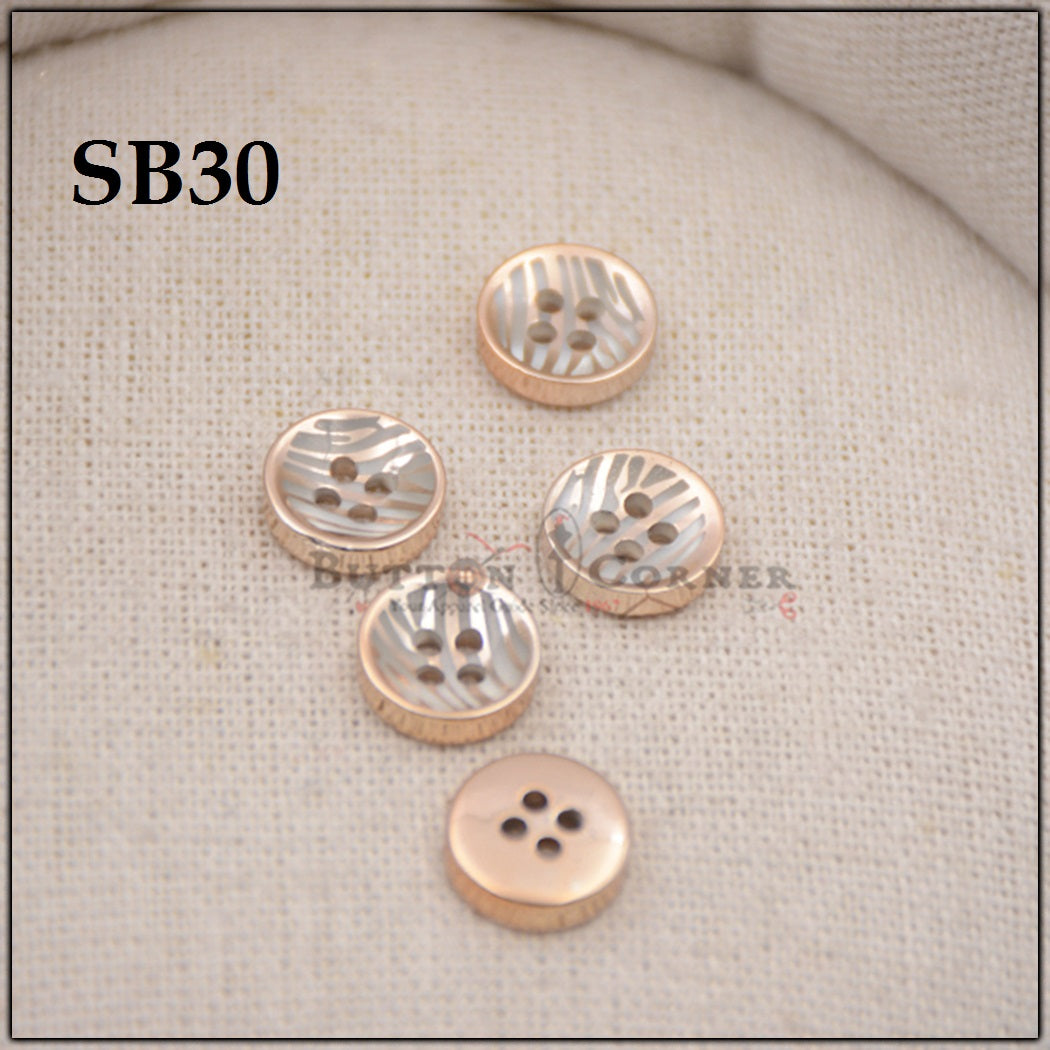 Zebra Print 4 Hole Plastic Button – Button Corner