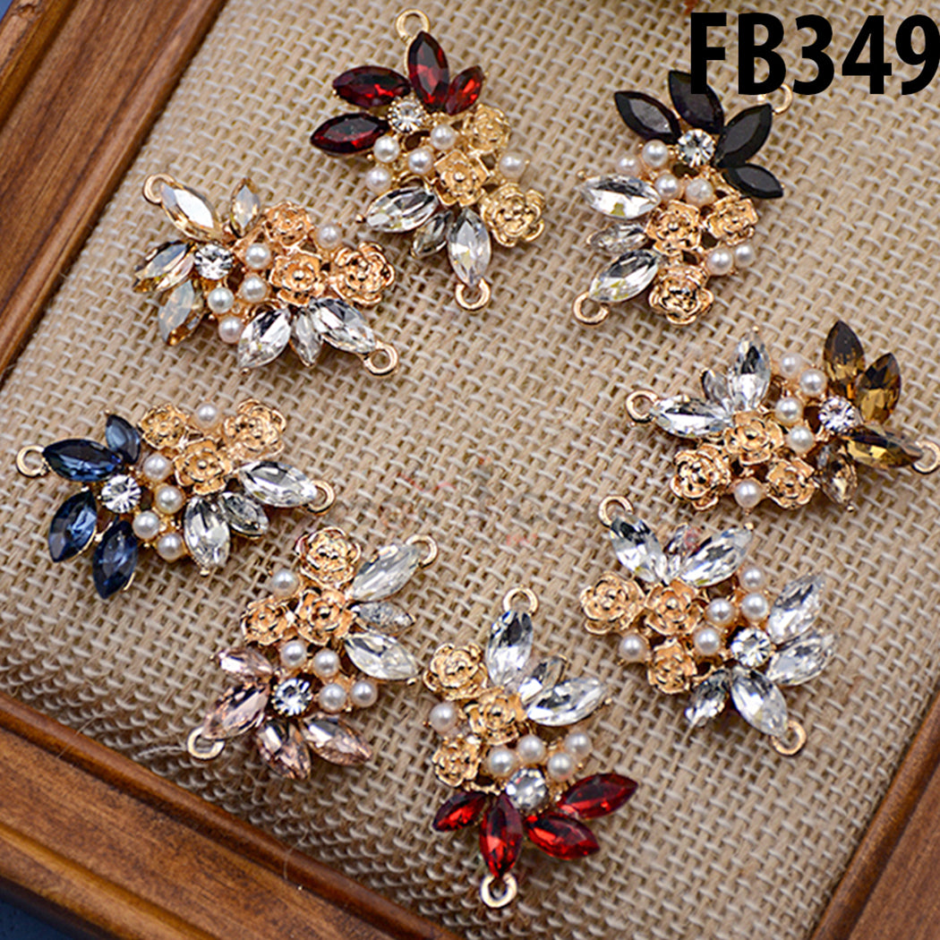 Fancy Button With Leaves Shapes Button Corner