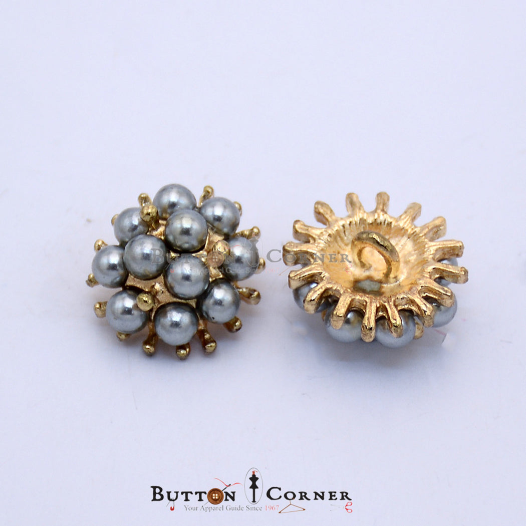 Fancy Half Pearl Button – Button Corner