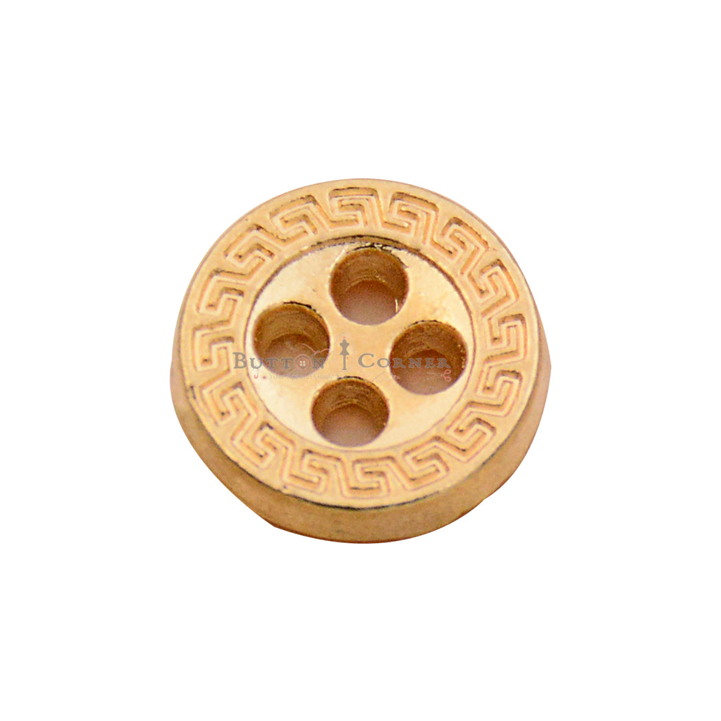 Thick Versace 4 Hole Metal Button – Button Corner