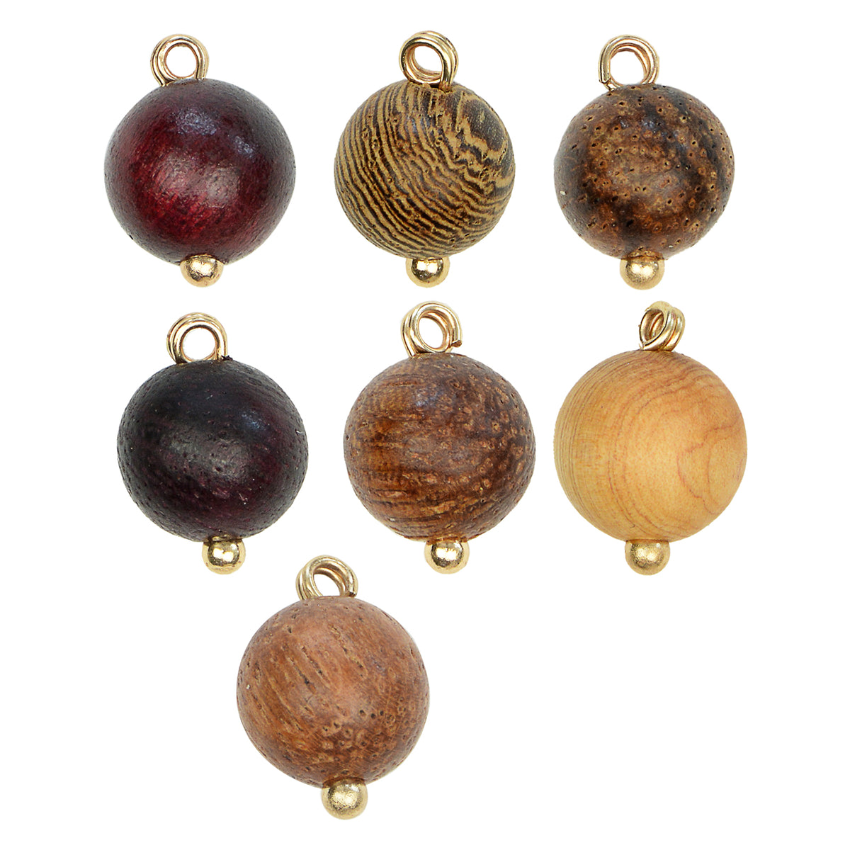 Round Wood Bead Hanging Button – Button Corner