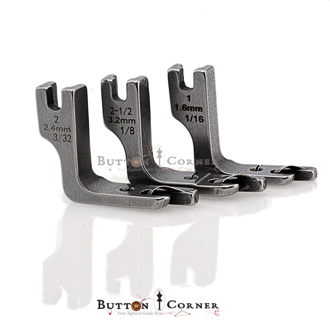 JUKI Machine Scroll Hemmer Foot (China) – Button Corner