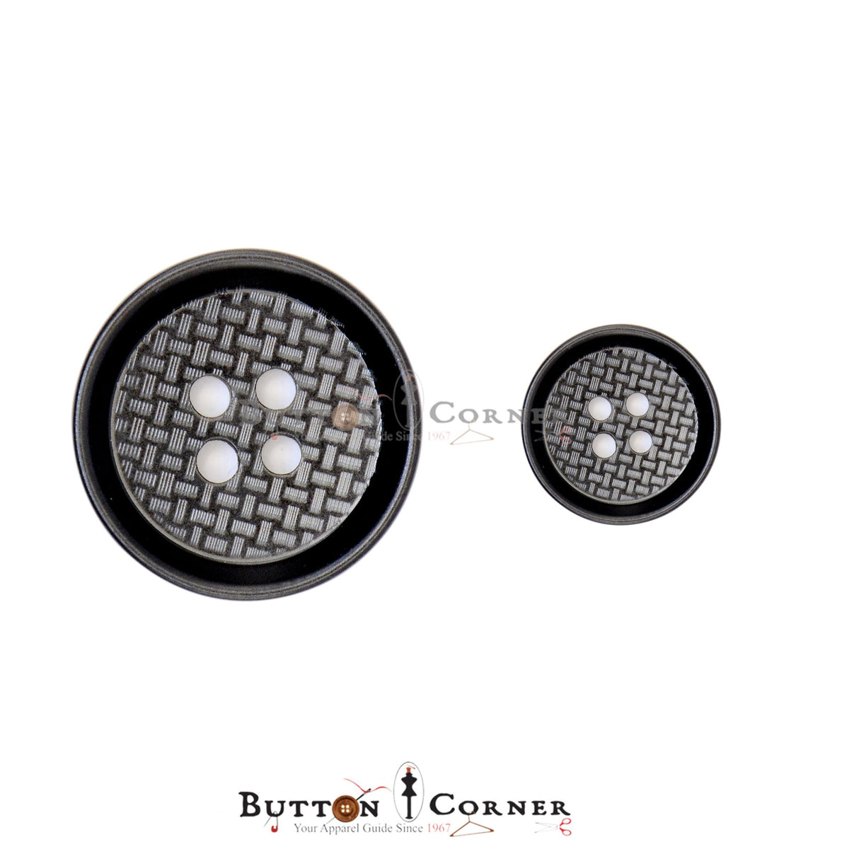 Houndstooth Design Suiting Button – Button Corner