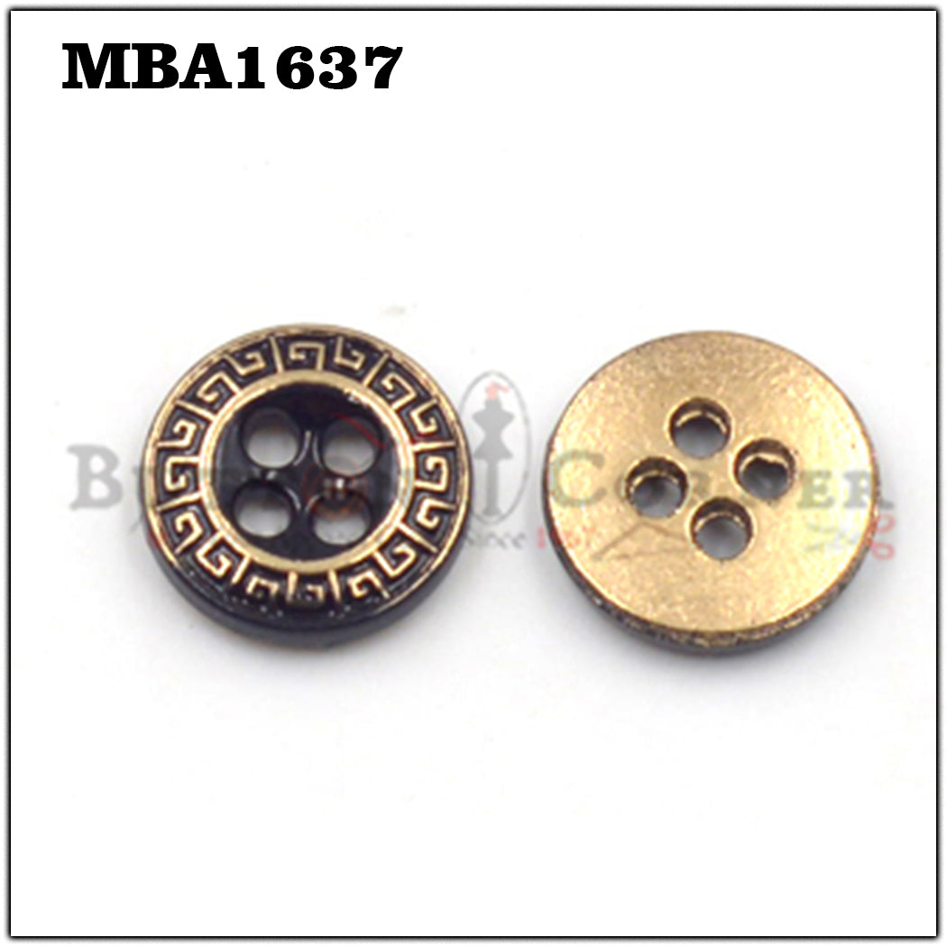 Versace Border 4 Hole Metal Button – Button Corner