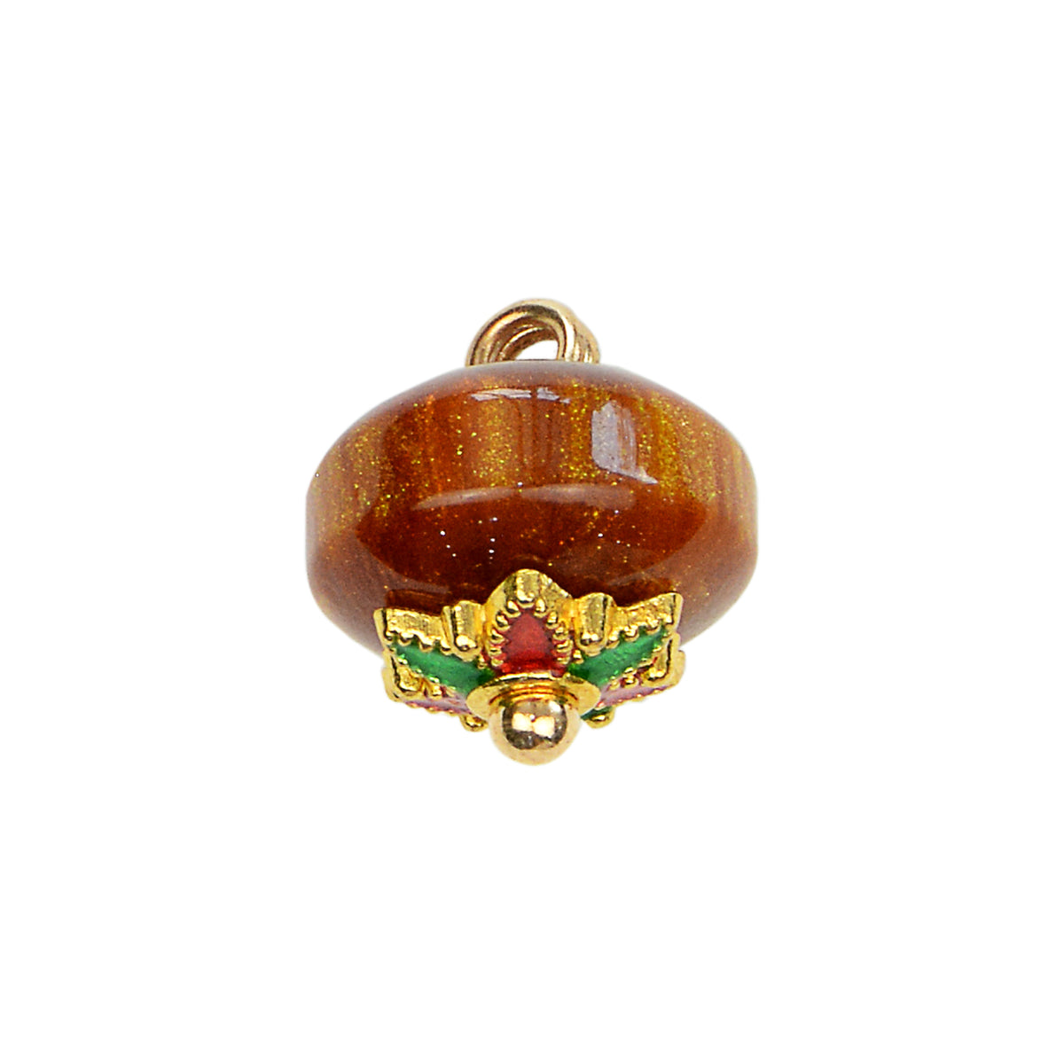 Marble Design Round Beads Hanging – Button Corner