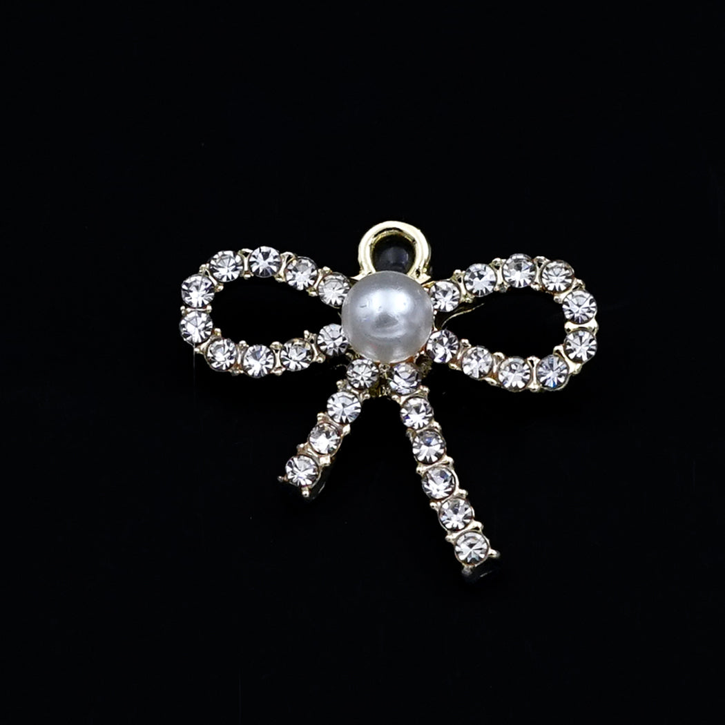 Fancy Bow & Pearl Button – Button Corner