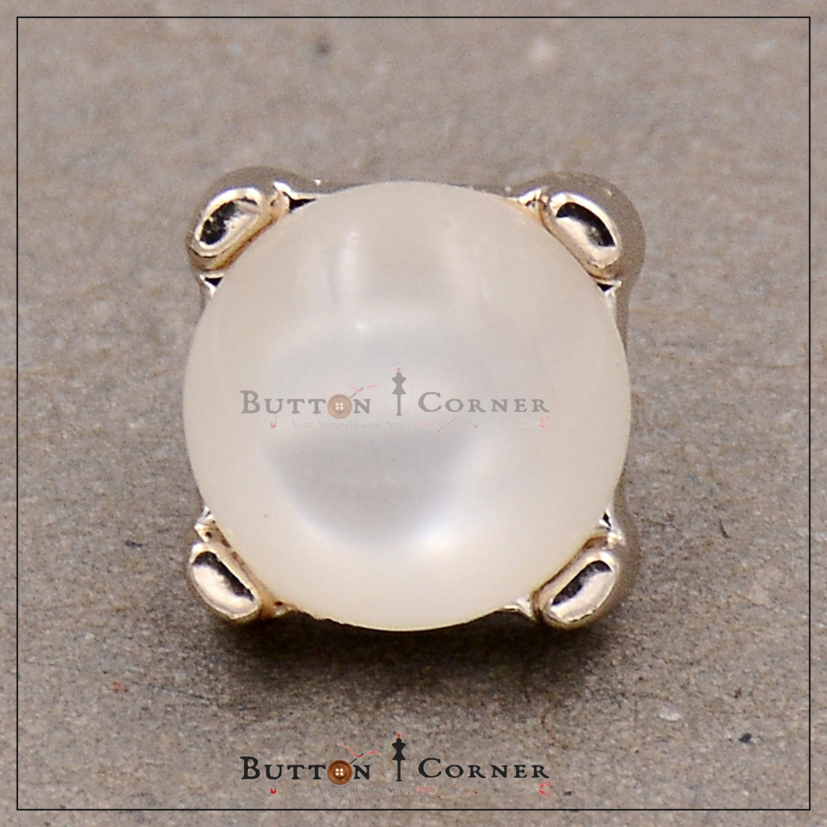 Square Border Plastic Pearl Button – Button Corner