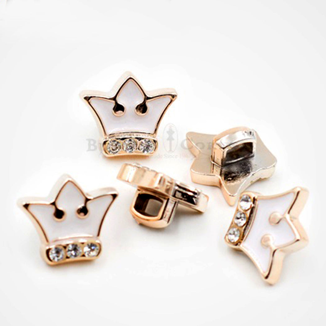 Crown Shape Plastic Shank Button – Button Corner