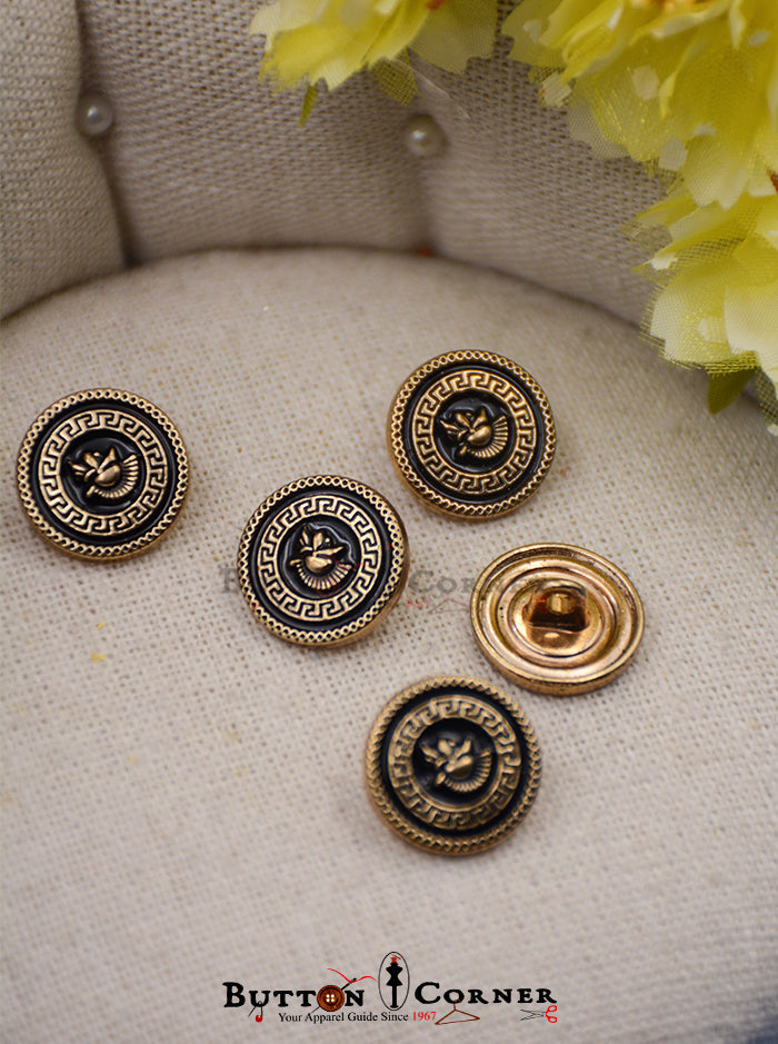 Versace Design Metal Suiting Button Button Corner