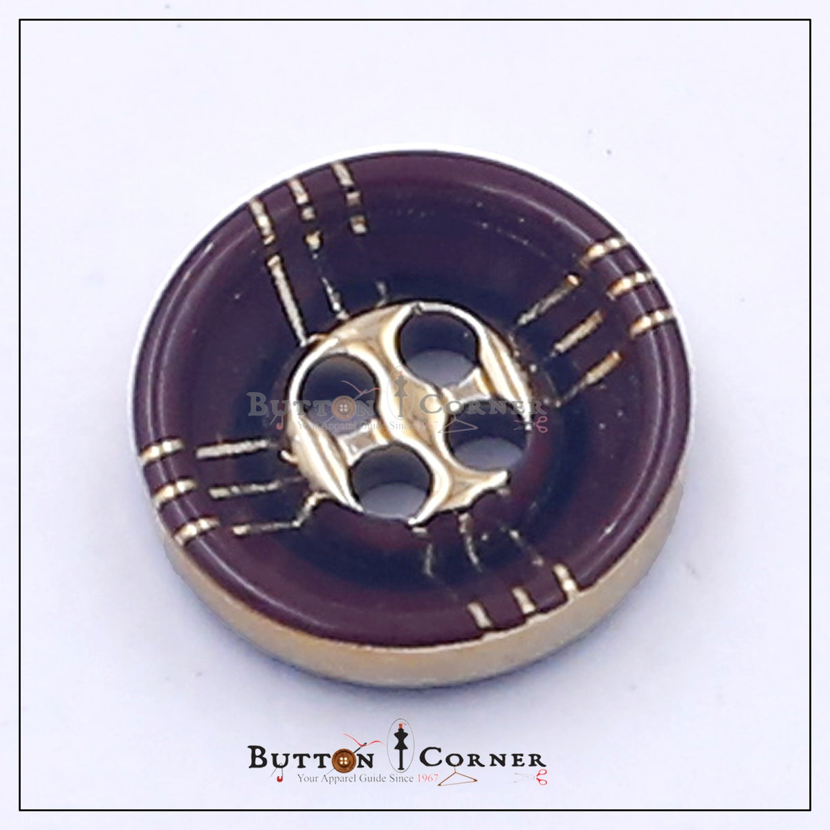 3 Line Design 4 Hole Plastic Button – Button Corner