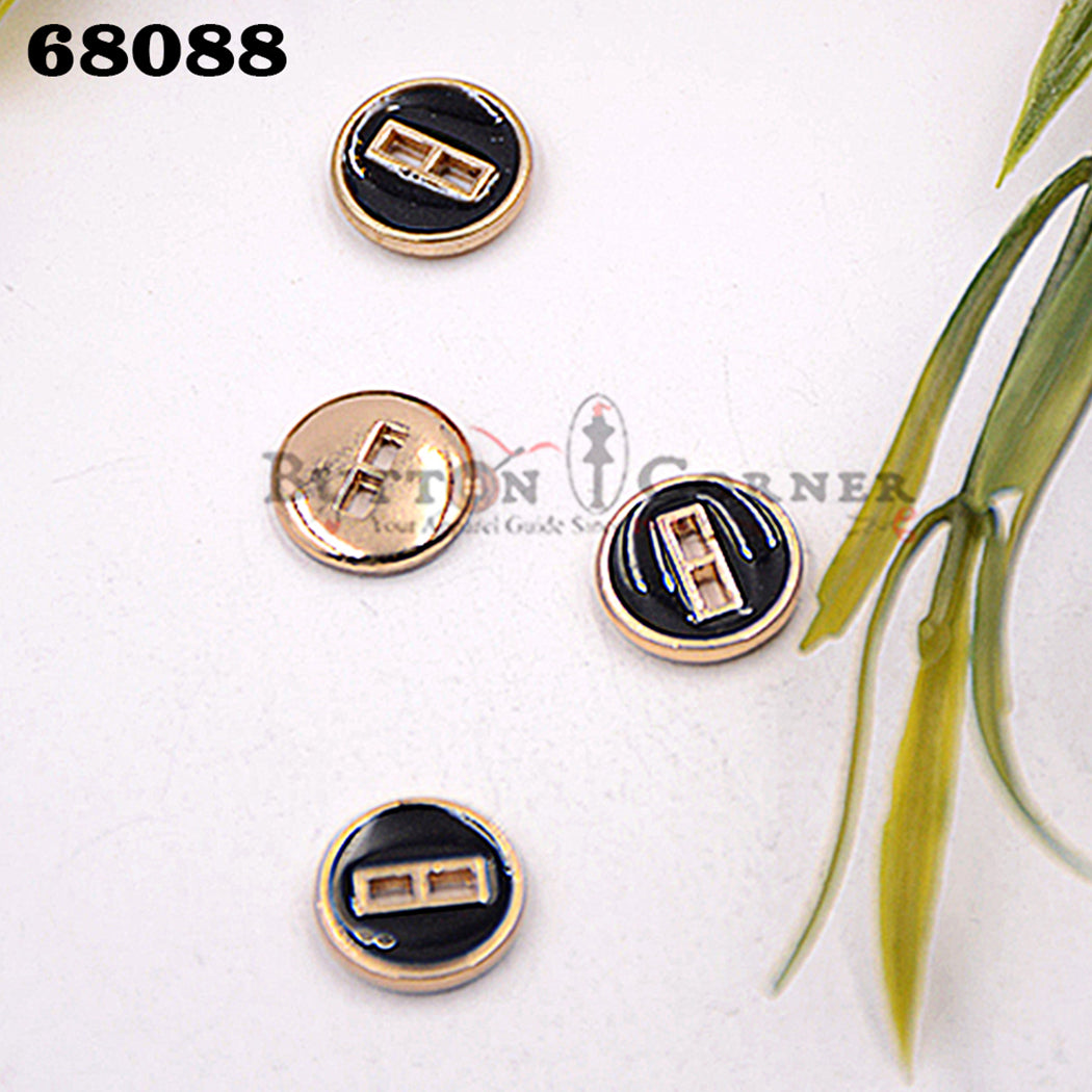 Rectangle Eye Shape 2 Hole Metal Button – Button Corner