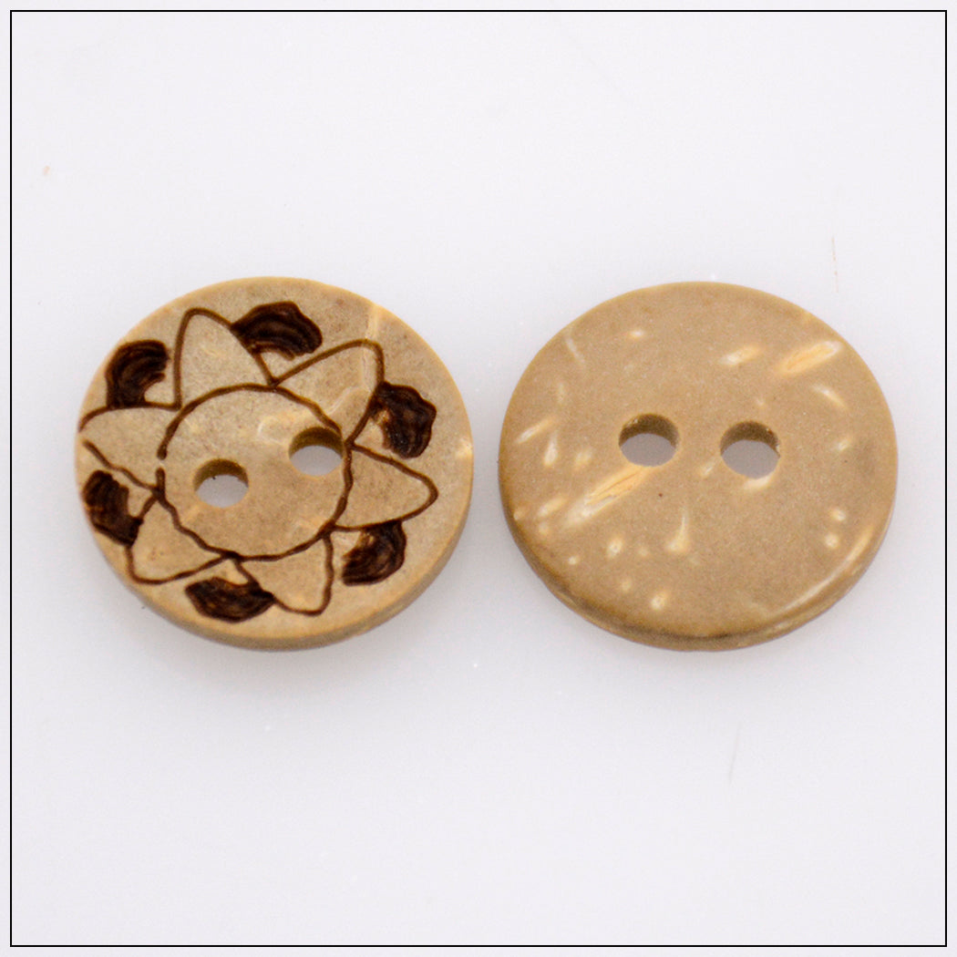 Mountain Border 2 Hole Coconut Button – Button Corner