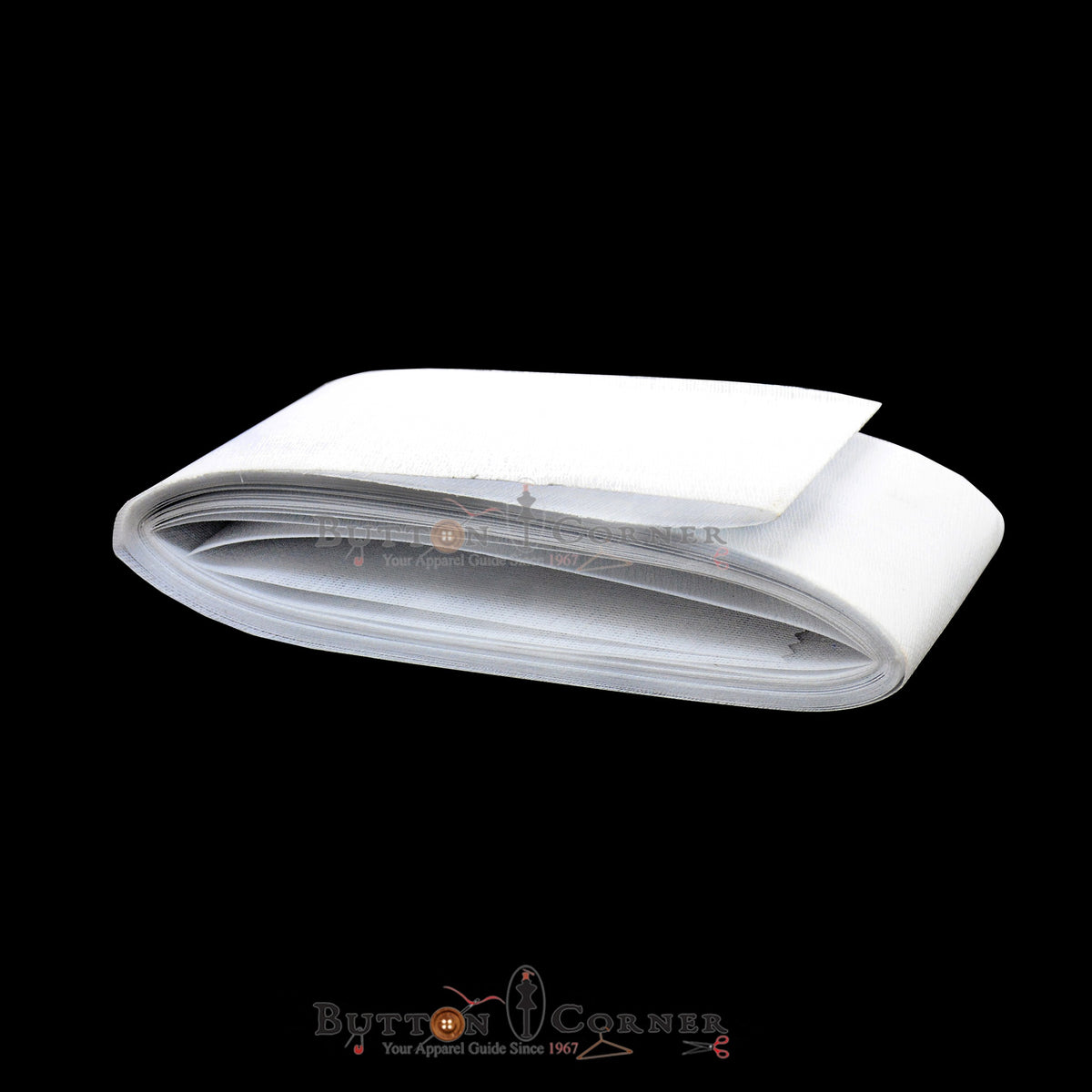 Double Side Curtain Fusing – Button Corner