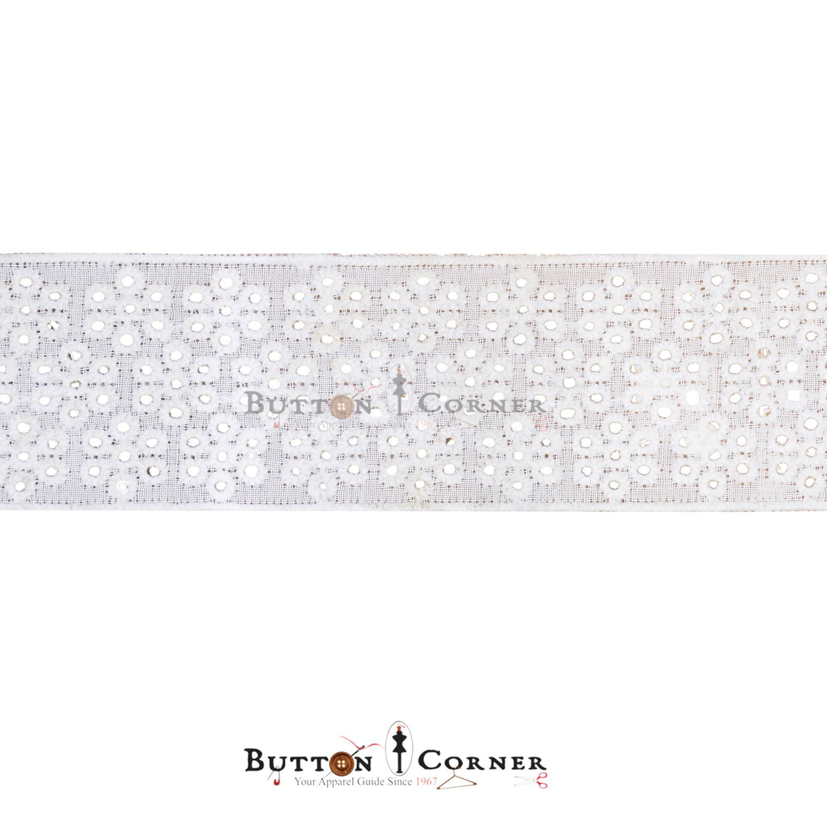 Double Side Border Cotton Lace – Button Corner