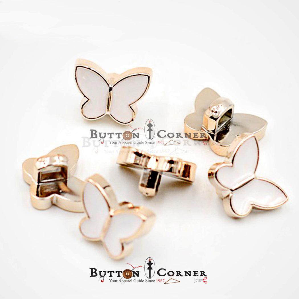 Butterfly Shape Plastic Shank Button – Button Corner