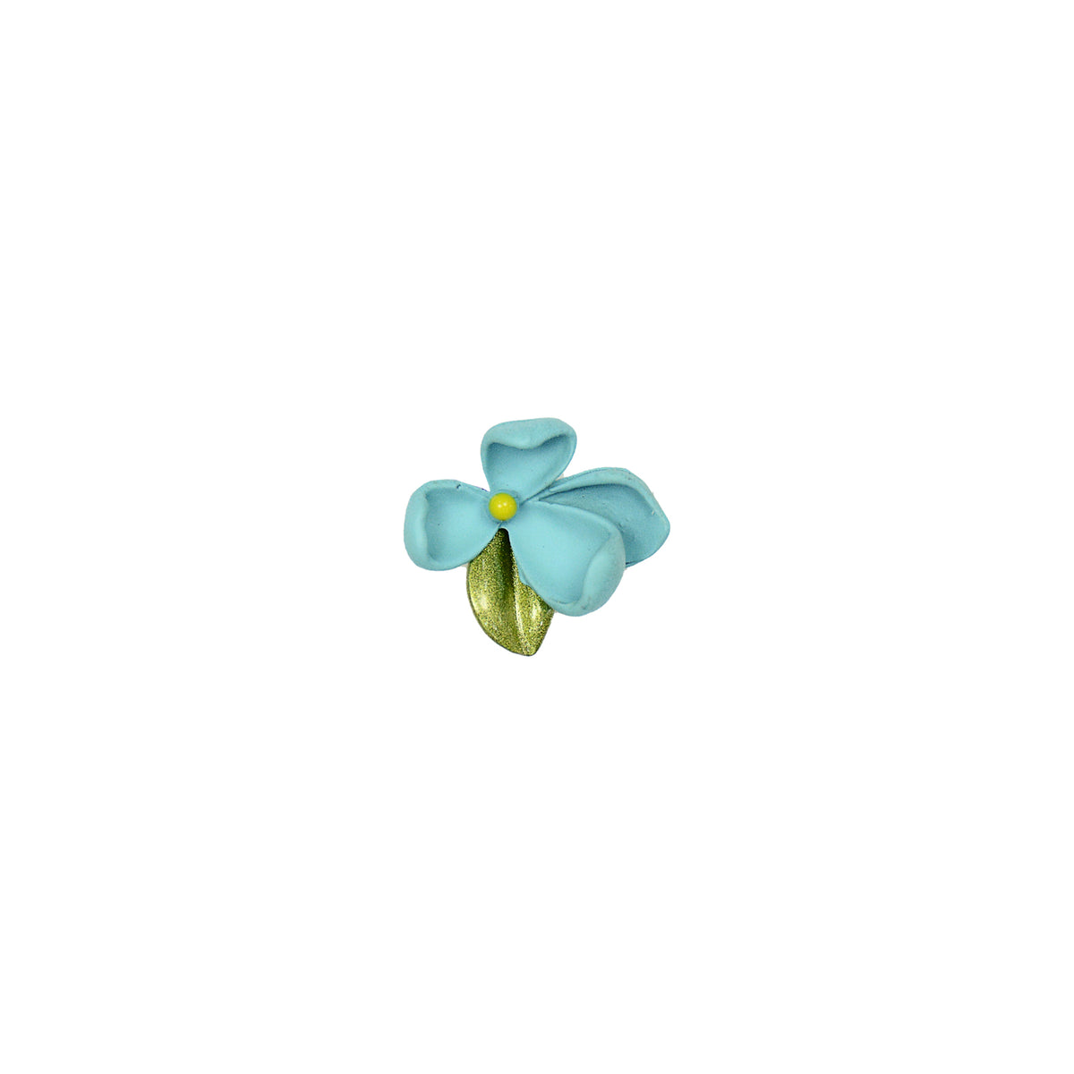 Matt Finish Flower With Leaf Fancy Button – Button Corner