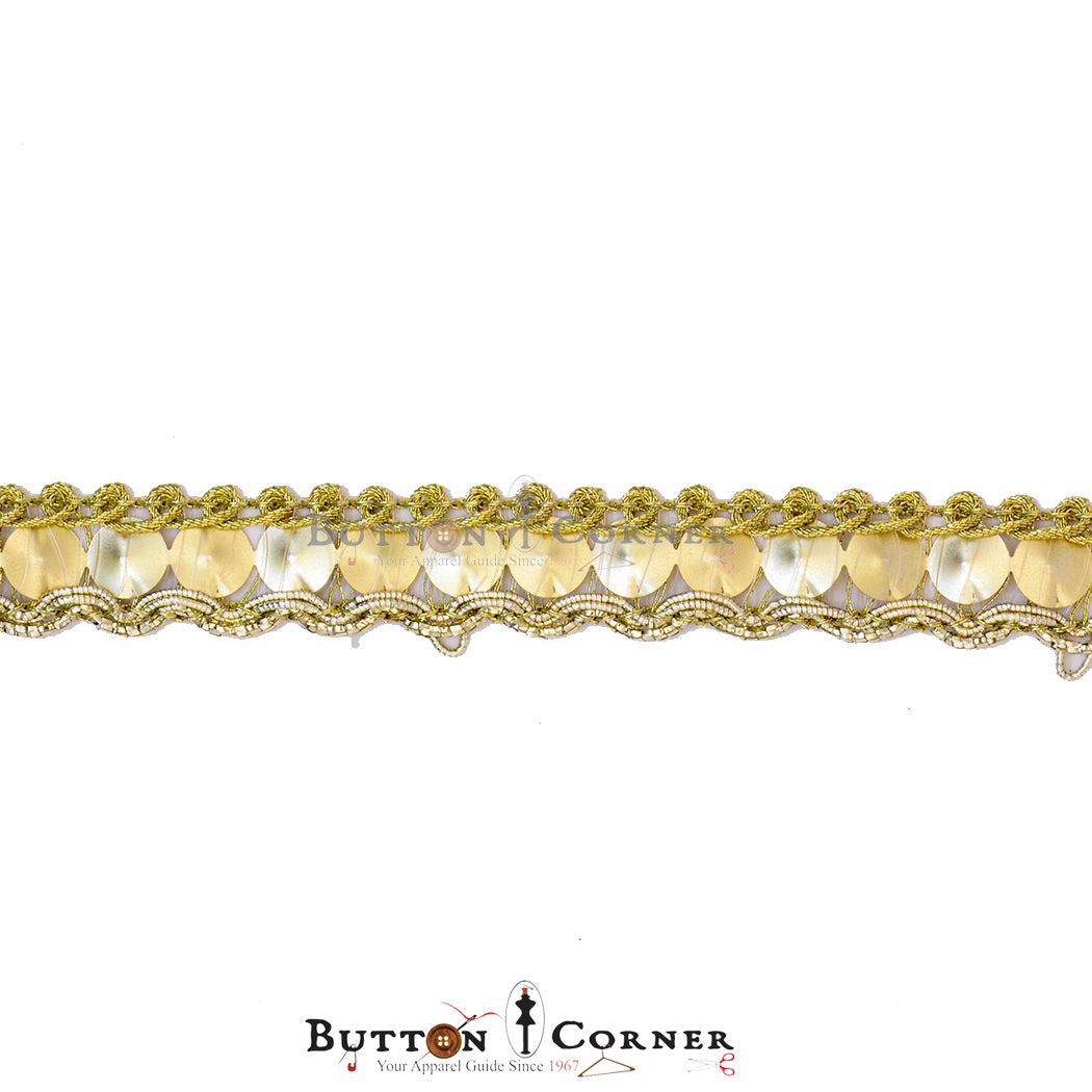 Fancy Sequence Gota Lace – Button Corner