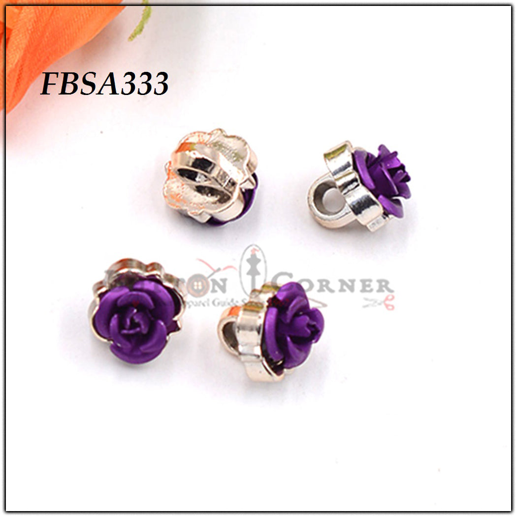 Flower Design Plastic Shank Button – Button Corner