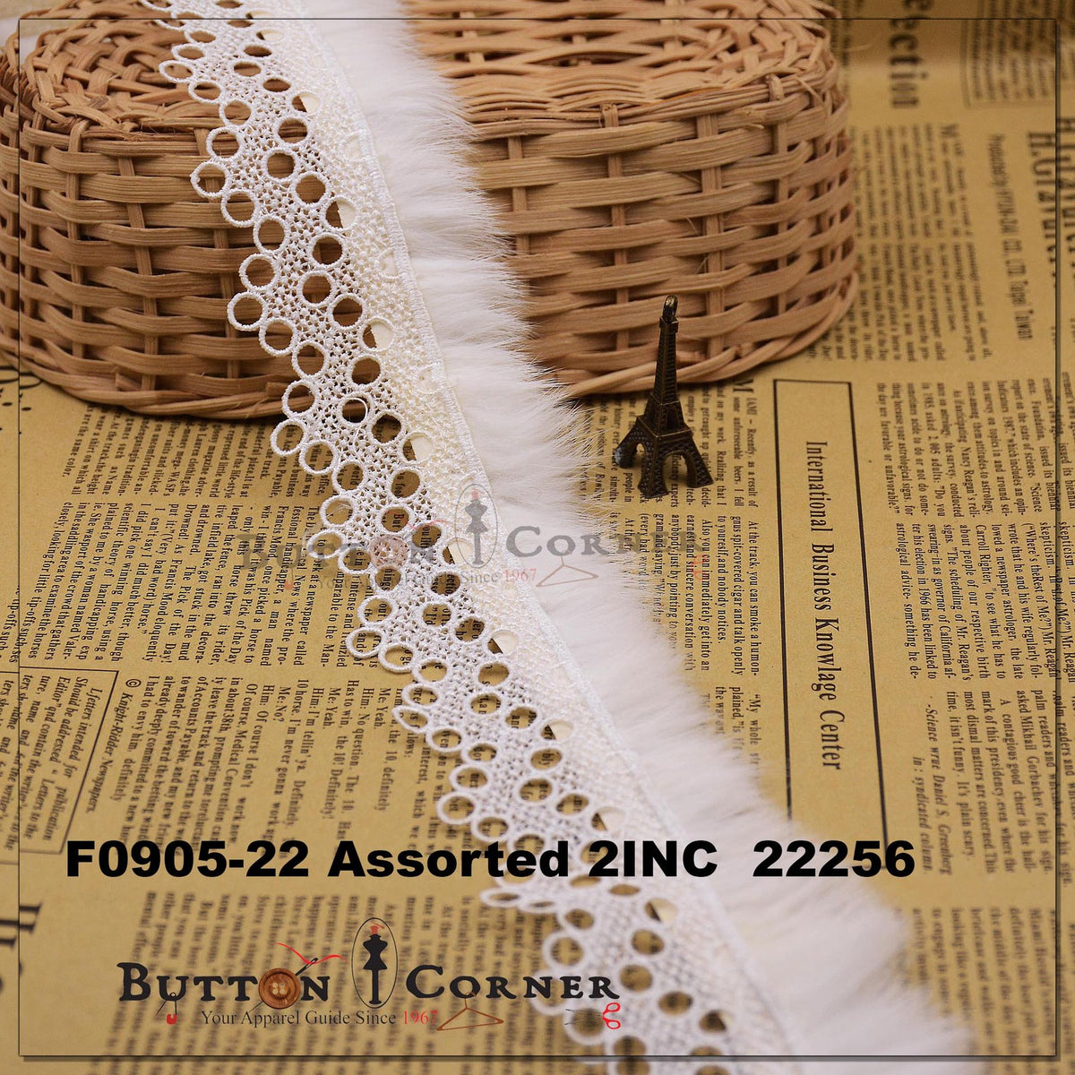 Fancy Feather Lace – Button Corner