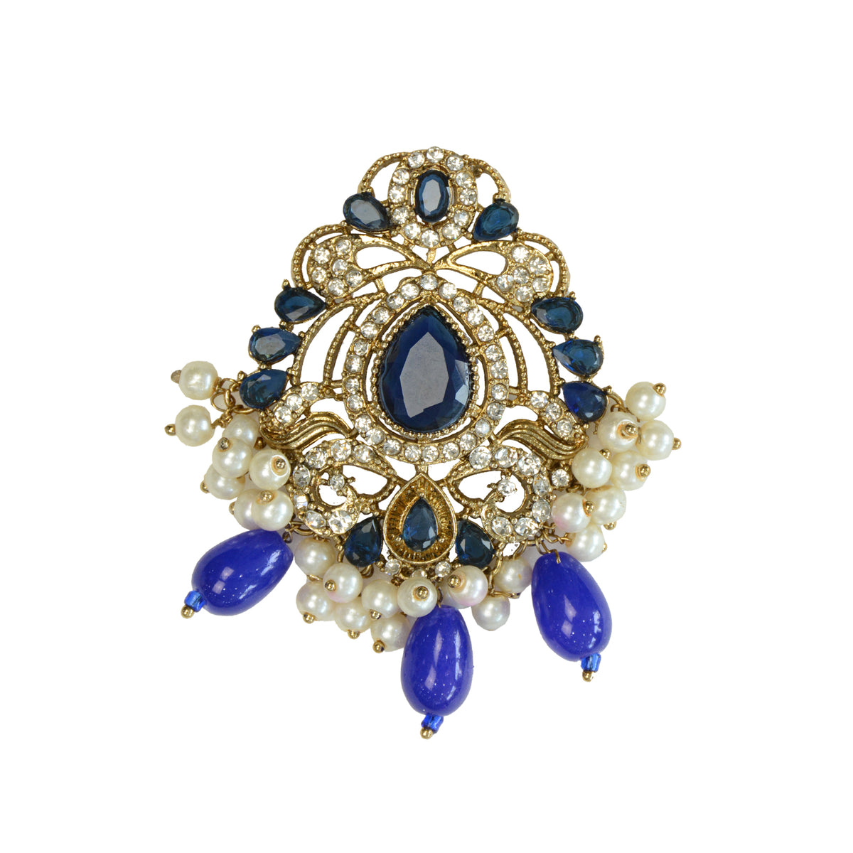 Gold Base Fancy Kundan Button – Button Corner