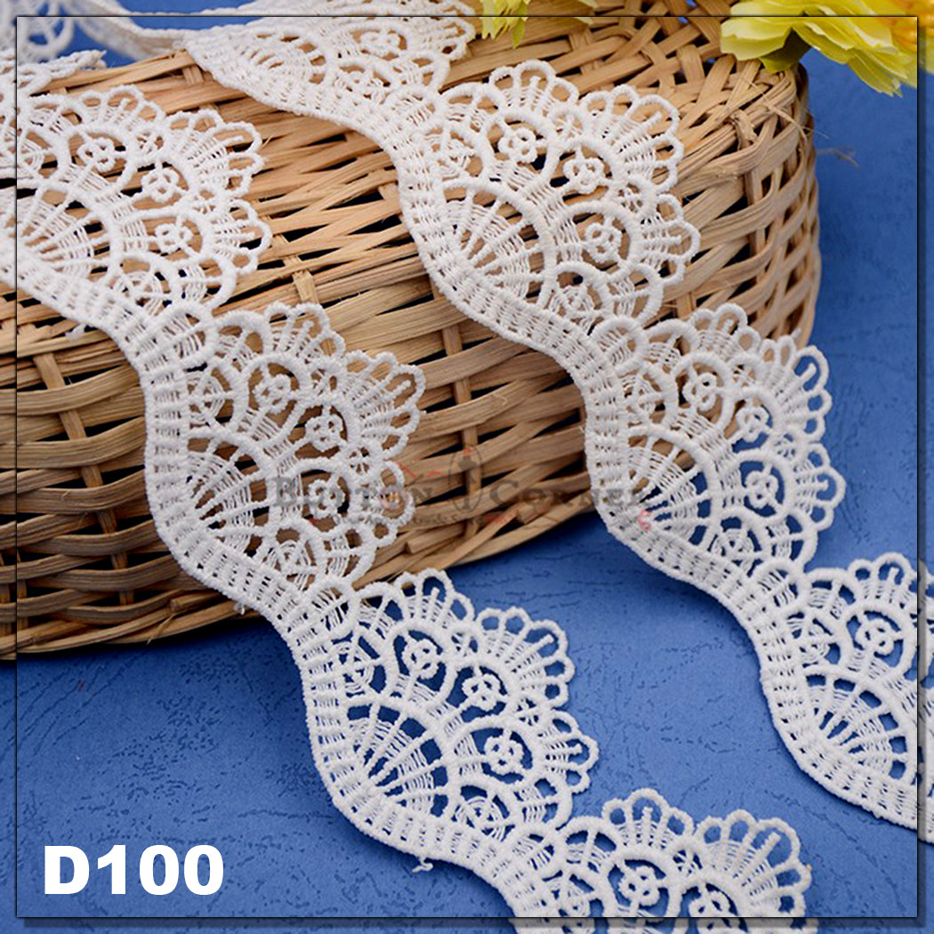 Shuttle One Side Border Lace – Button Corner