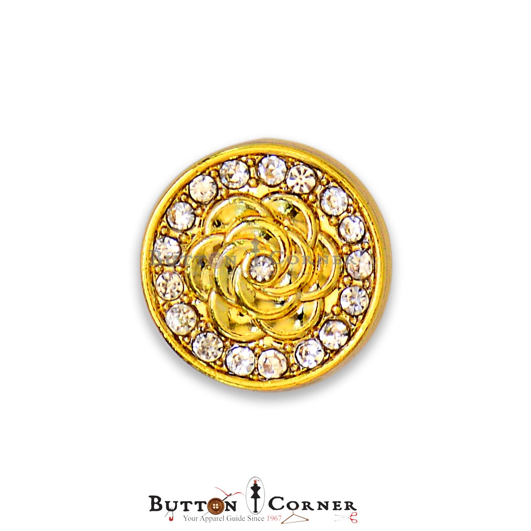 Round Shape Stones Fancy Button – Button Corner