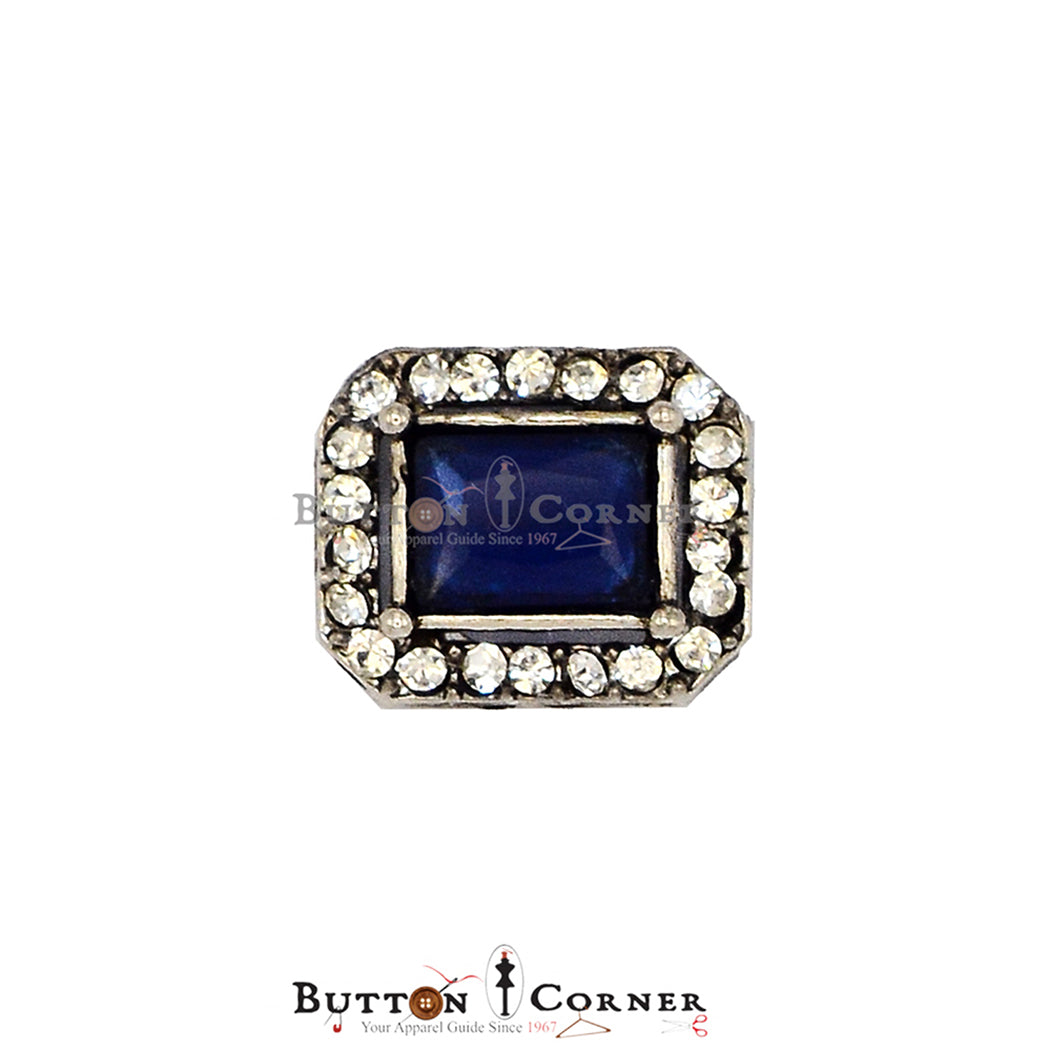 Octagon Shape Fancy Kundan Button – Button Corner