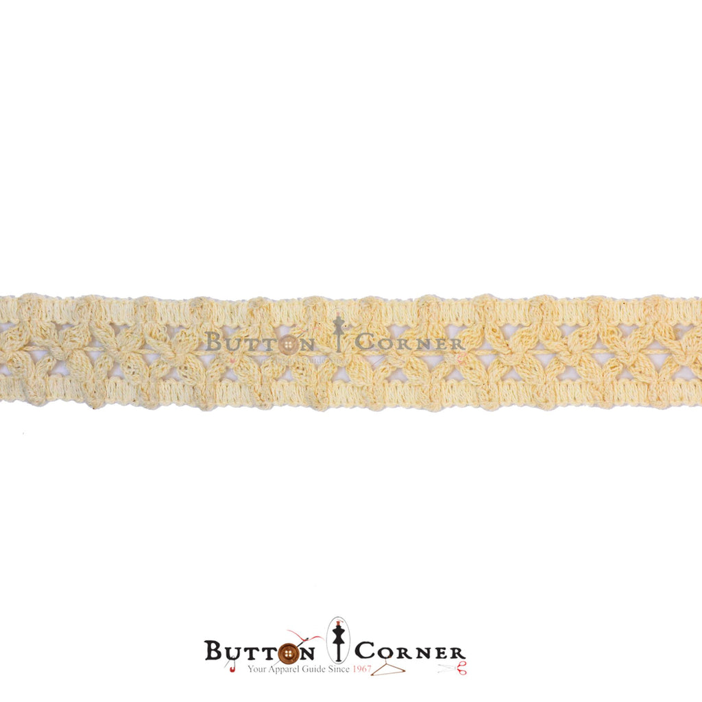 Double Side Border Crochet Lace – Button Corner