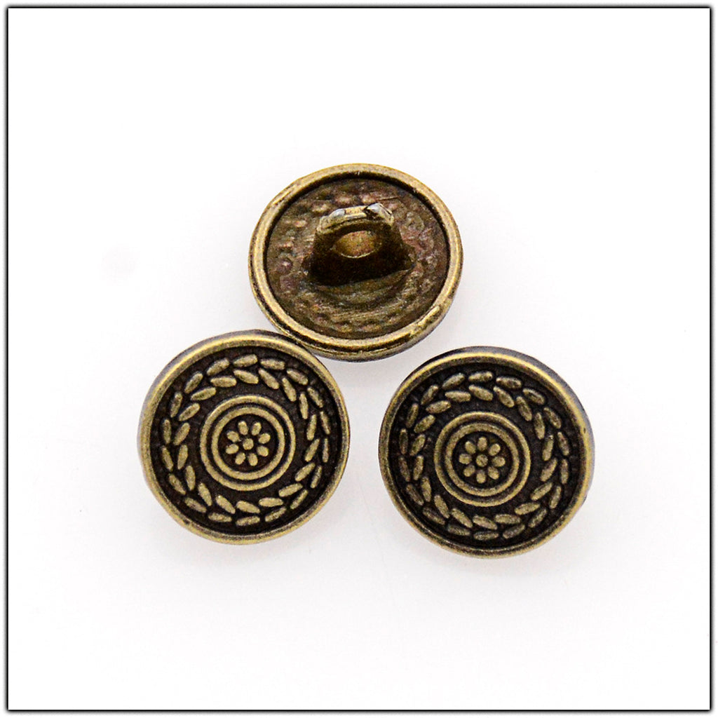 Flower Metal Shirt Button – Button Corner