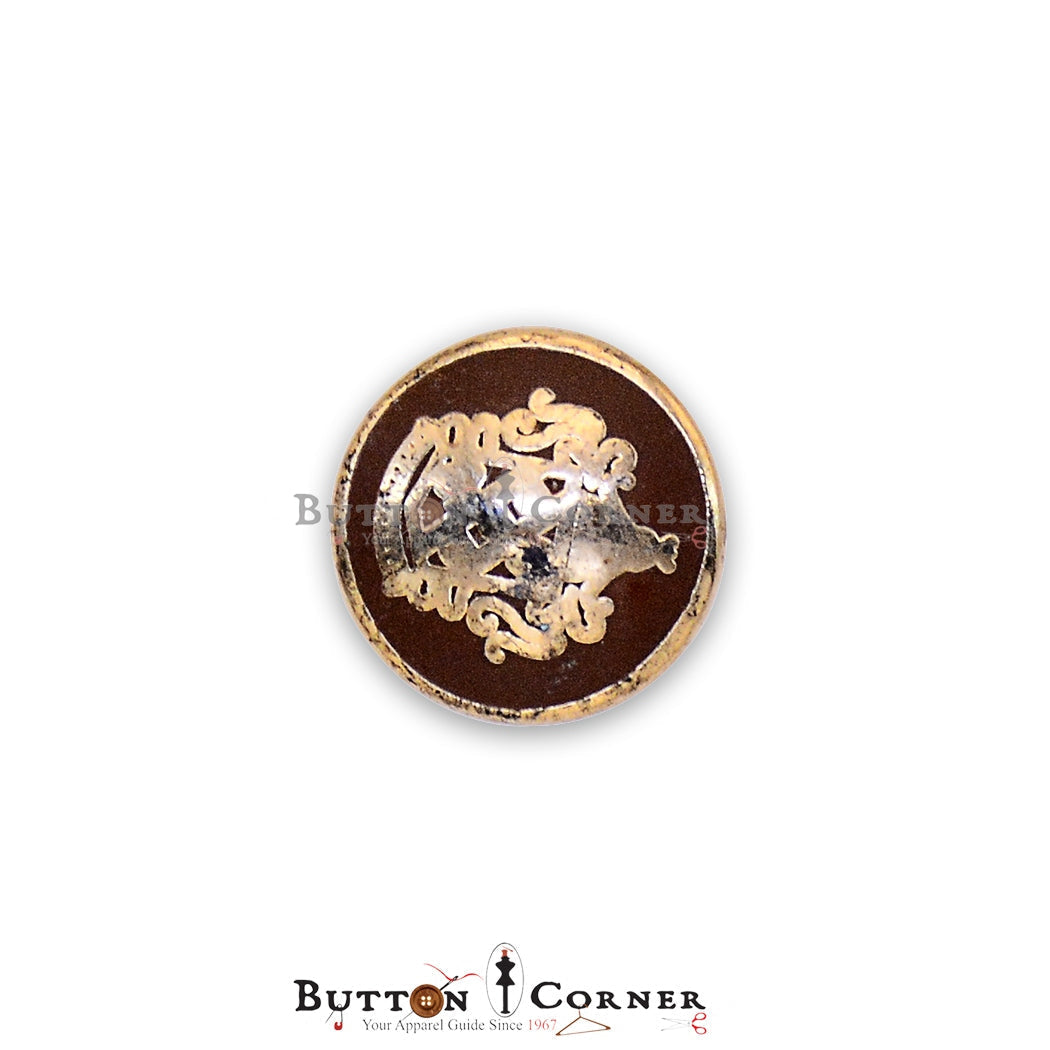 Crest Design Metal Suiting Button – Button Corner