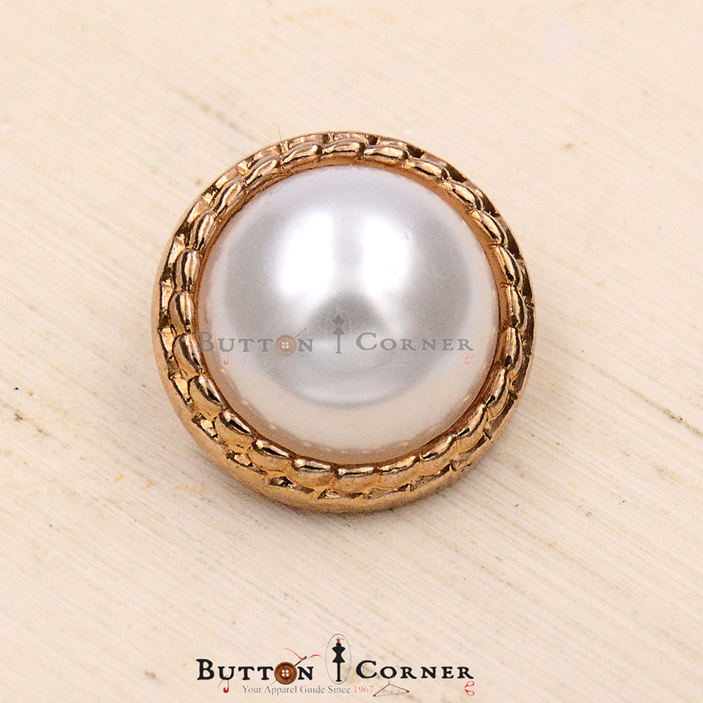 Border Design Pearl Shank Button – Button Corner