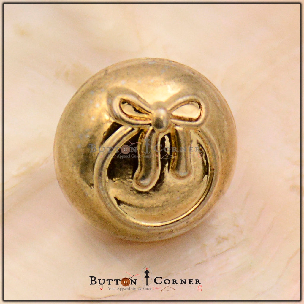 Doom Bow Embossed logo Button – Button Corner