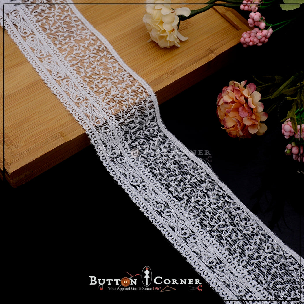 Embroidery Net Lace – Button Corner